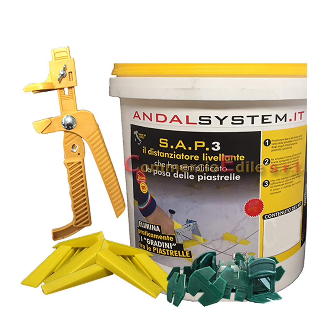 Kit Secchio Sap3 (100 Tiranti 1.5mm + 100 Cunei + 1 Pinza) – COMMERCIO ...